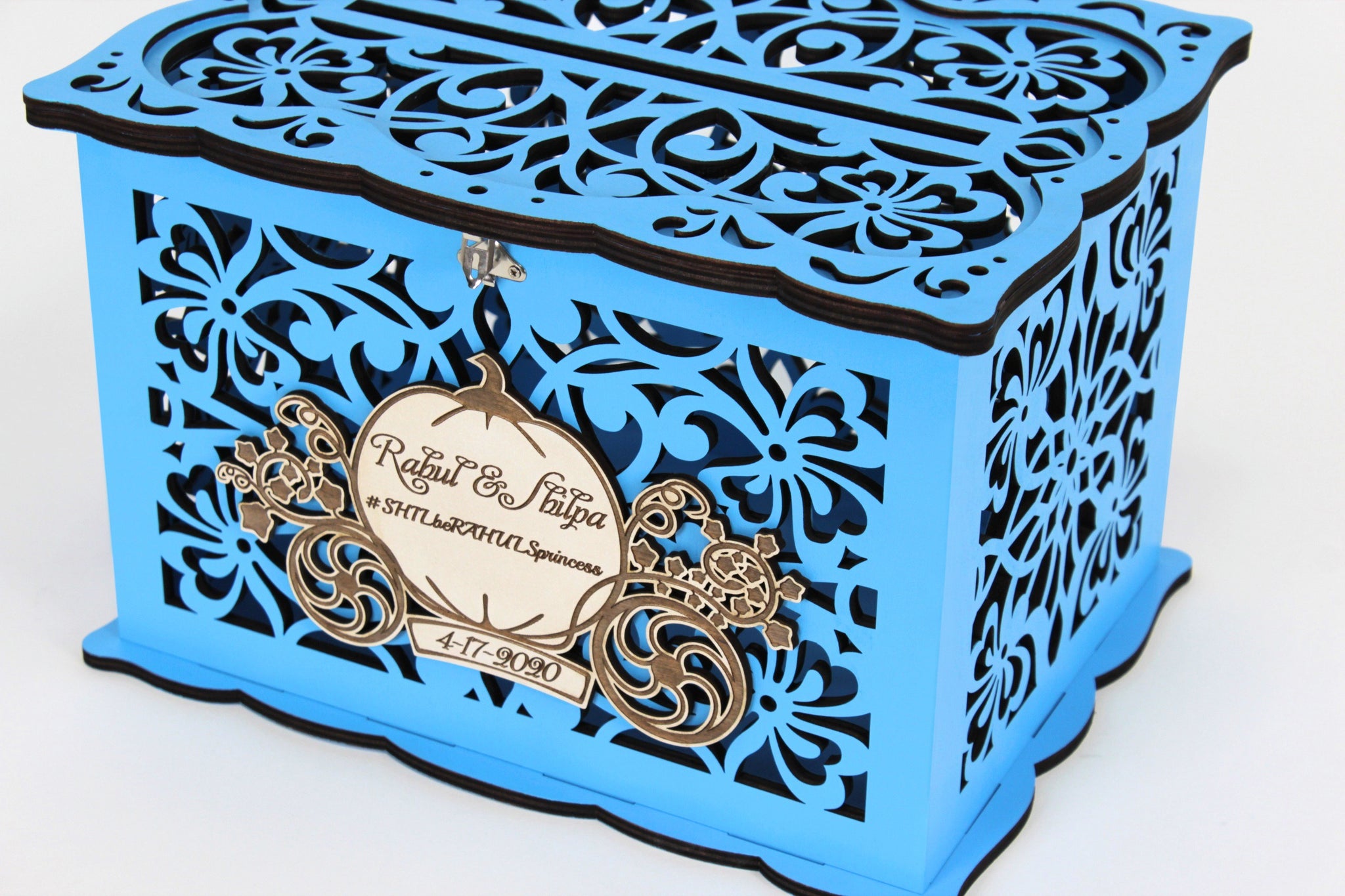 Carriage Wedding Card Box Magic Carriage Wedding 3D Greeting Pop Up